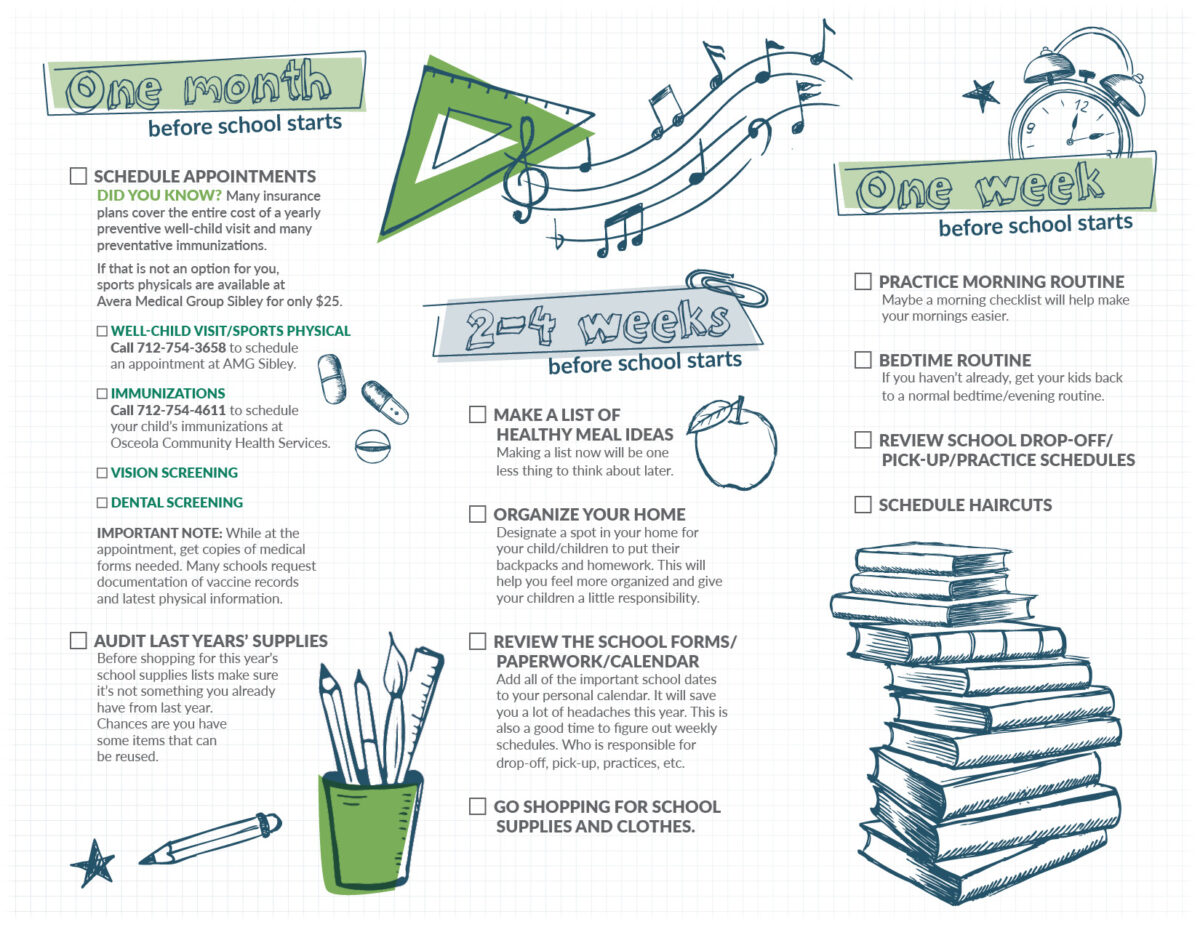 Back to School Guide | Osceola Regional Health Center