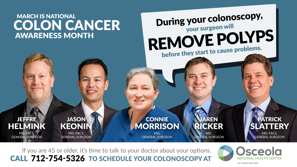 March is Colorectal Cancer Awareness Month | Osceola Regional Health Center