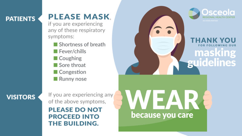 Current Masking Guidelines | |Osceola Regional Health Center